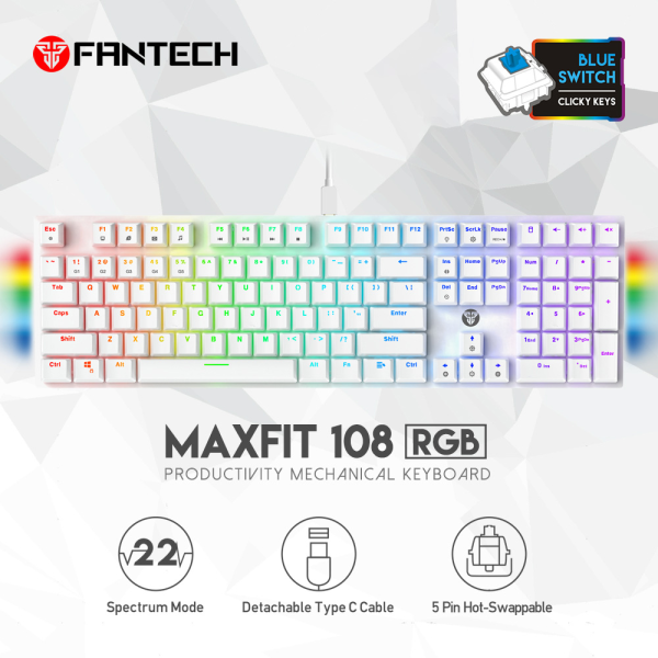 Tastatura Mehanicka Gaming Fantech MK855 RGB Maxfit 108 Space Edition (Blue switch)