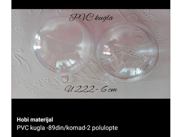 #*U222- Pvc kugla ,dvodelna 6cm/5kom