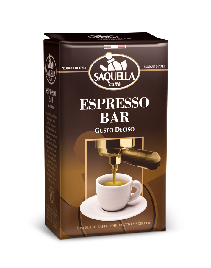 Saquella ESPRESSO BAR GROUND mlevena kafa 250 g