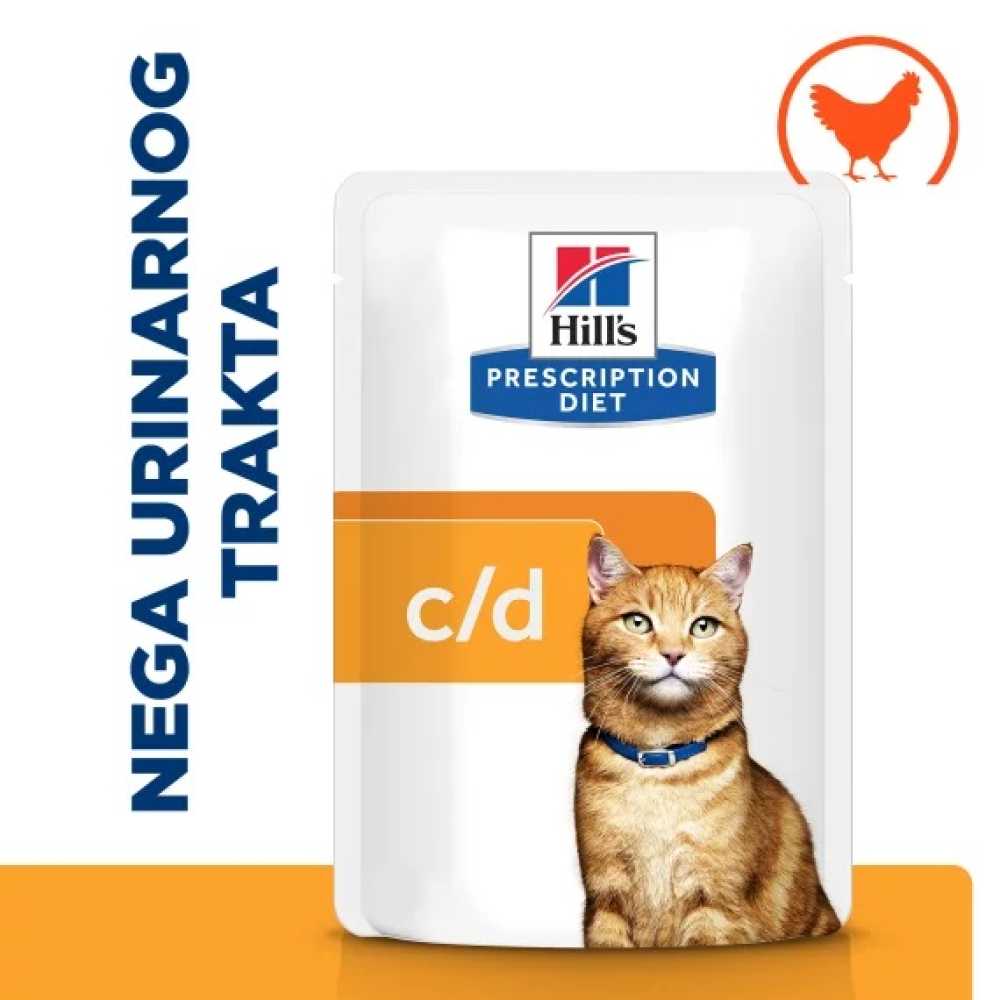 Hill's Prescription Diet cat veterinarska dijeta C/D Piletina 12x85g