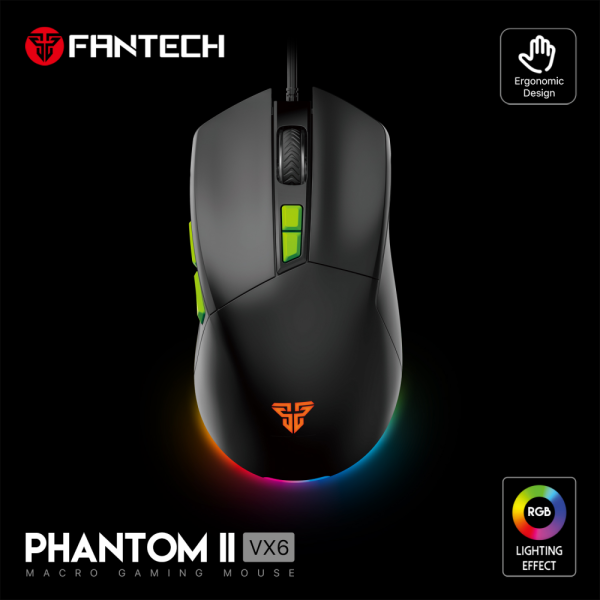 Mis Gaming Fantech VX6 Phantom II crni