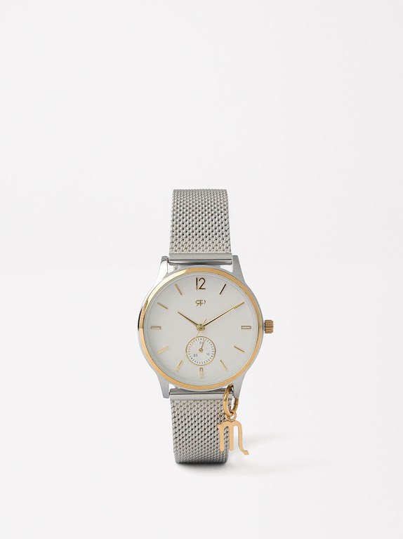 Watch With Stainless Steel Mesh Strap