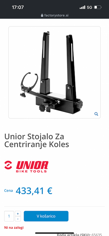 Unior stalak za centriranje točkova