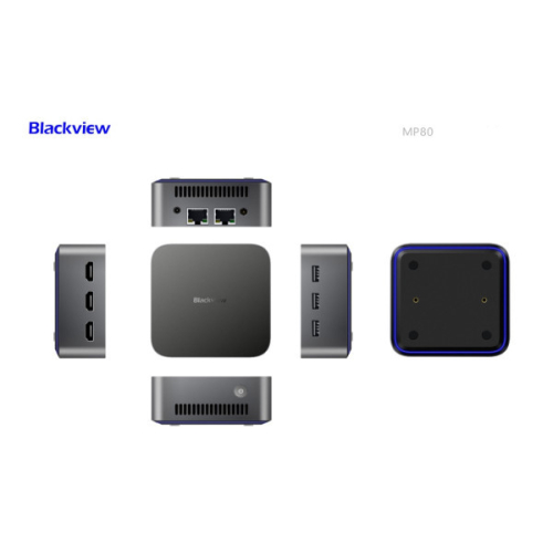 BlackView MP80 Intel N97/16GB/512GB/3xHDMI/3xUSB 3.0/2x RJ45/BT/WiFI/W11P Black