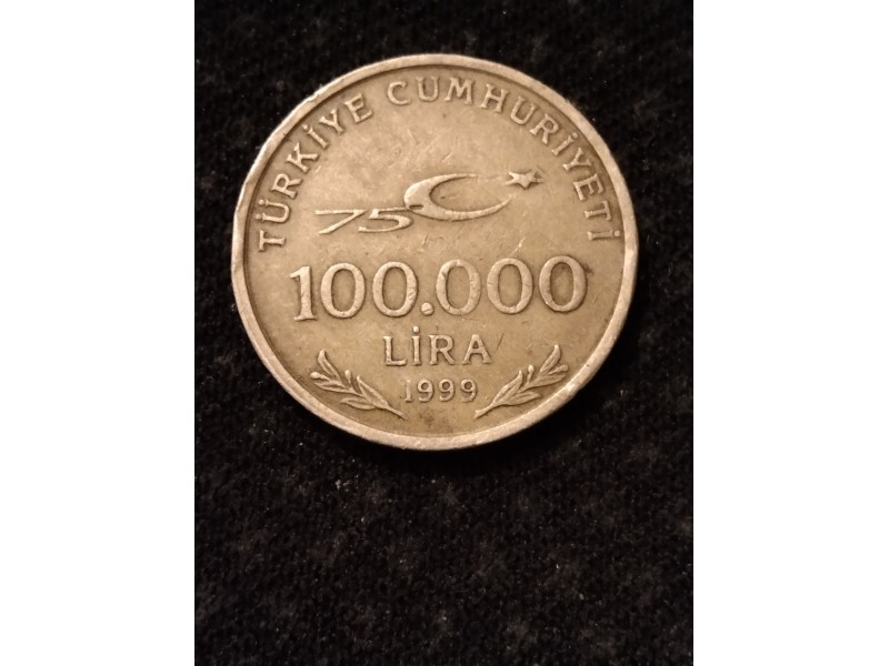 100000 lira 1999 turska