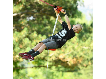 Zip line za decu 30m 90kg nosivost zip lajn sajle SA OPRUGOM