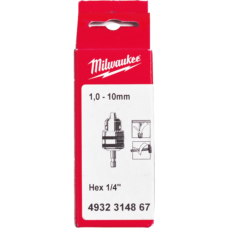 Milwaukee – Stezna glava, 1 – 10 mm,prihvat 1/4″ hex – 4932314867