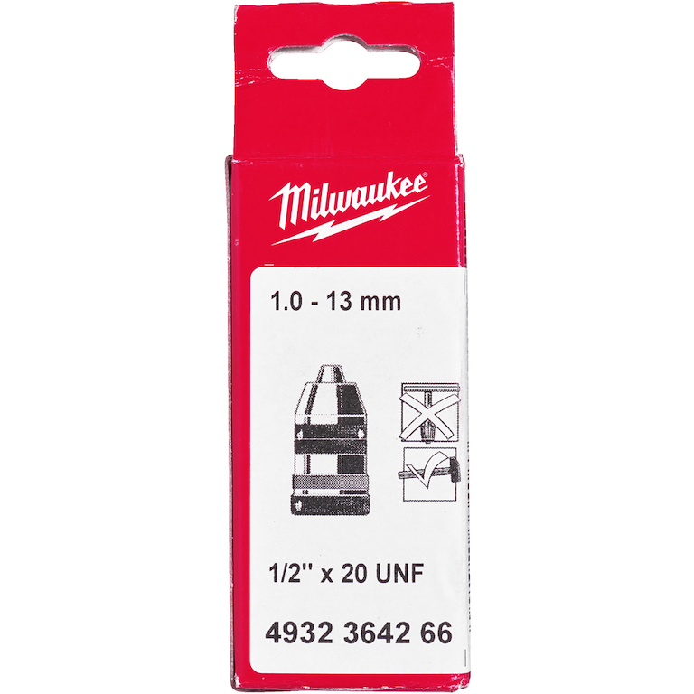 Milwaukee – Stezna glava, 1 – 13 mm,prihvat 1/2″ x 20 – 4932364266