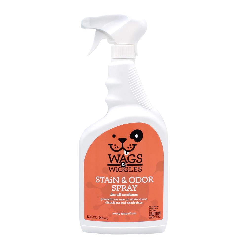 WAGS & WIGGLES SPREJ ZA CISCENJE SA MIRISOM GREJPFRUTA - NEUTRALISE TRAGOVE URINA, 946 ML