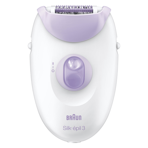 BRAUN Epilator Silk-epil 3170 Bela/Ljubičasta, Pincete, 2 brzine