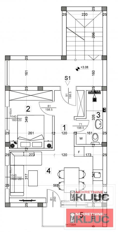 ADICE, 41m2, Dvosoban sa pdv