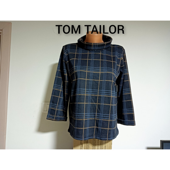 TOM TAILOR. rolka bluza teget