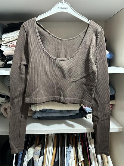 Bluza od rebrastog pamuka