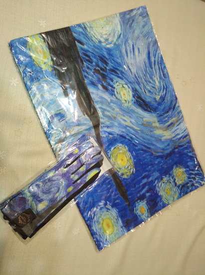 NOVO šal i rukavice Vinsent Van Gogh Starry Night