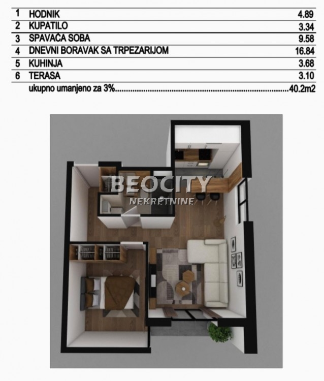 Dvosoban stan, 40 m2, Divčibare ID: 115236