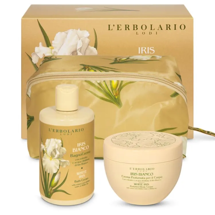 Lerbolario White Iris set - krema za telo 300ml + kupka 300ml