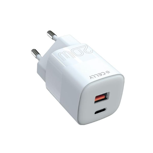 CELLY Kućni punjač ProPower od 20W sa USB-A i USB-C ulazom