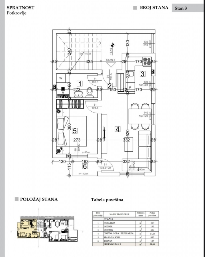 NOVI SAD - ADICE - 39. 31 m2