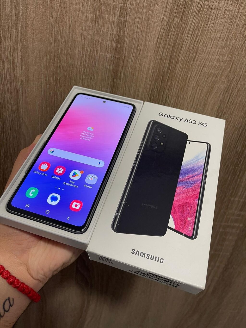 Samsung Galaxy A53 5G, 128 GB, bоја - Crna, Dual SIM, Face ID, Otisak prsta