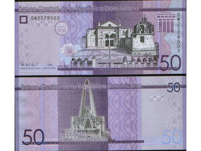 Republica Dominicana 50 Pesos 2023. UNC.