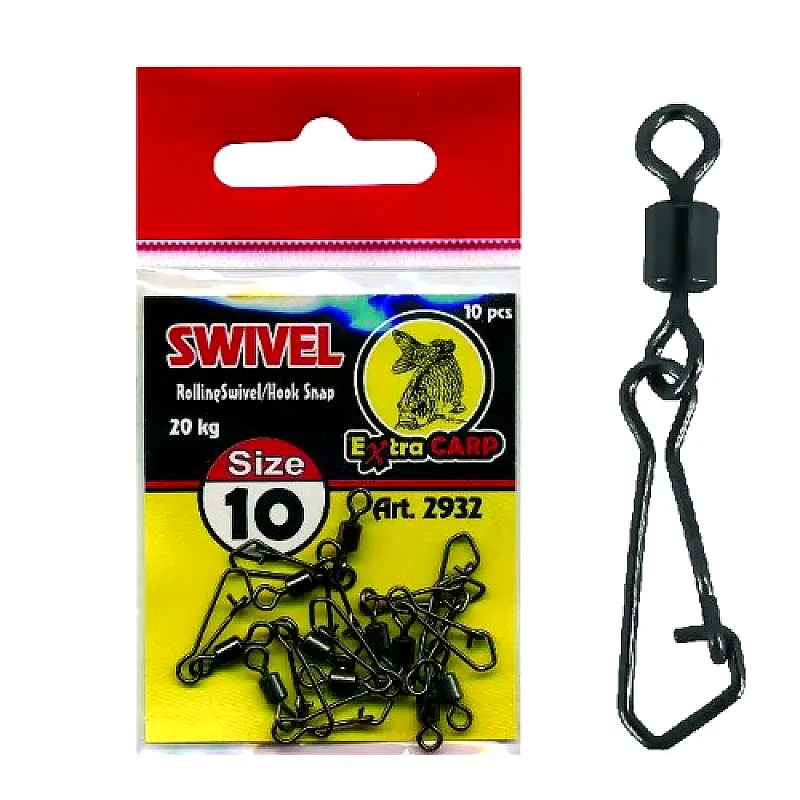 EXTRA CARP ROLLING SWIVEL HOOK SNAP 20 (81-3465)