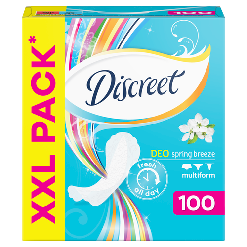 Discreet Deo Liners Spring Breeze dnevni ulošci, 100kom XXL