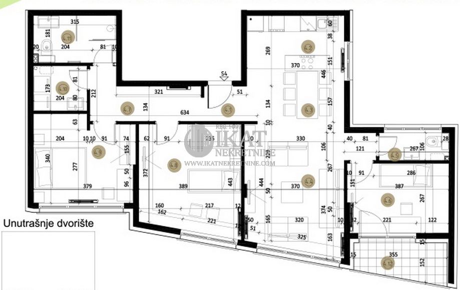 Vračar, Crveni krst 96,96m2 novogradnja + PDV ID#3983 316.090 €