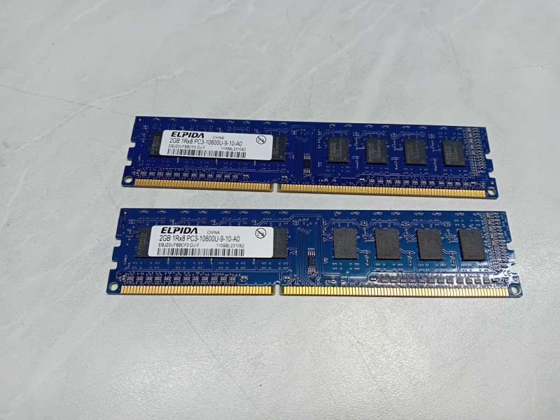 2x2gb ddr3 elpida 1333mhz ispravne