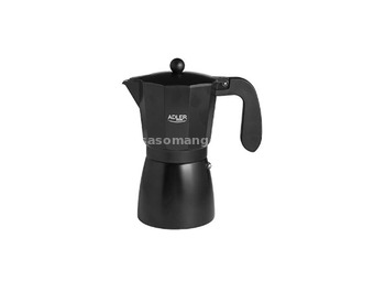 Džezva za espresso kafu 9 šoljica 520ml crna Adler AD4420