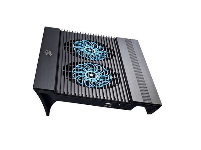 DeepCool N8 Hladnjak za laptop 15.6/17 2x140mm. Fan 10krp 94CFM 25dB USB HUB 380x278x55mm (postolje)