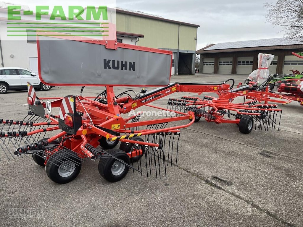 Kuhn ga 6632 + trakasti formirač otkosa