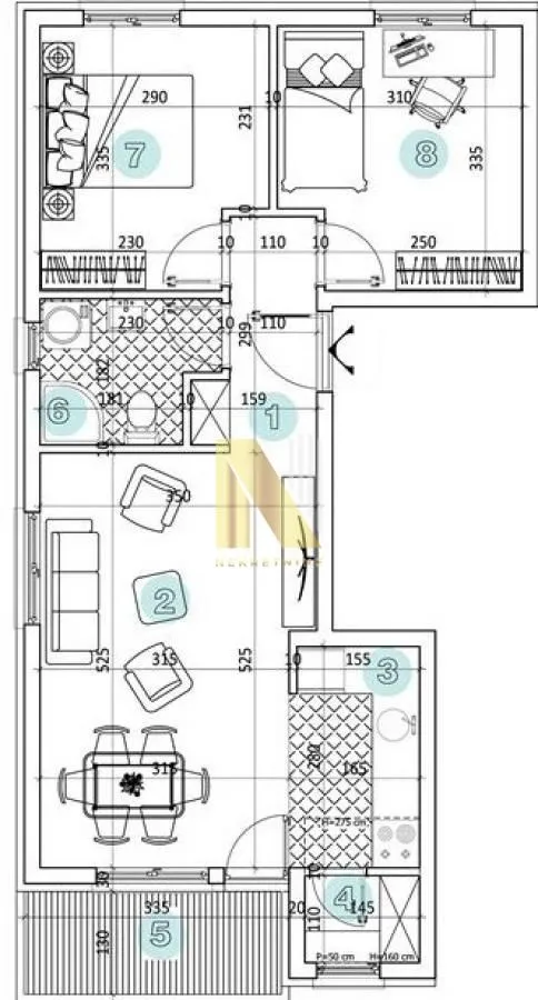 Prodaja, trosoban stan, 54m2, Sadovi, Petrovaradin, Novi Sad