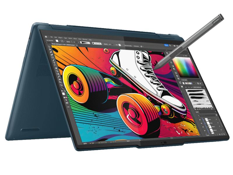 LENOVO YOGA 7 2-IN-1 14IML9 (TIDAL TEAL) 2.8K OLED TOUCH, ULTRA 7 155H, 16GB, 1TB SSD, WIN 11 HOME (83DJ00B8YA)