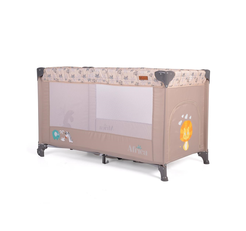 Prenosivi krevetac za bebe Cangaroo Africa,1 nivo-Beige