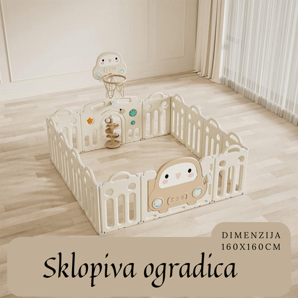 Sklopiva ogradica za igru 160x160cm 202332