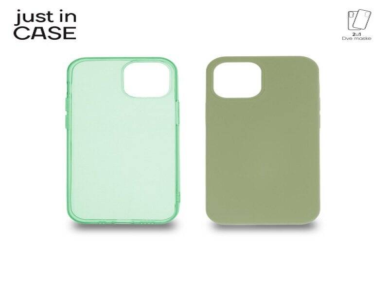 JUST IN CASE 2U1 EXTRA CASE MIX PAKET ZELENI ZA IPHONE 13 MINI MIX107GN