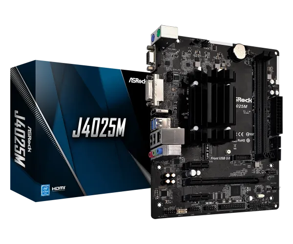 ASRock MB AsRock Intel Dual-Core J4025M