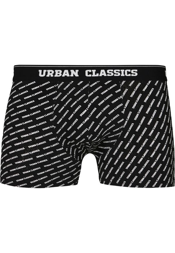 MEN'S BOXER SHORTS 5-PACK WHITE/BLACK/LETTERING/STRIPED/STRIPED
