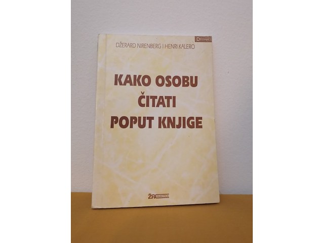 KAKO OSOBU ČITATI POPUT KNjiGE Džerard NirenBerg Kalero