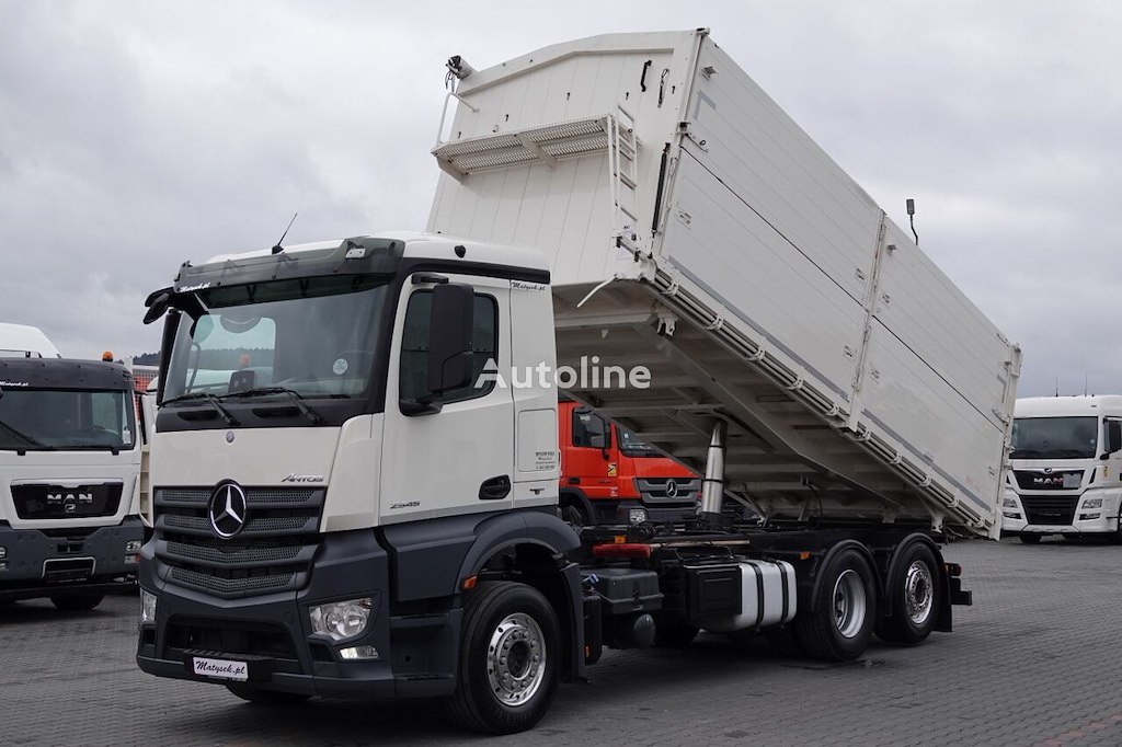 Mercedes-Benz ACTROS / 2545 / 6x2 / WYWROTKA 32 m3 / SZYBER DO ZBOŻA / ŁADOWNO kiper