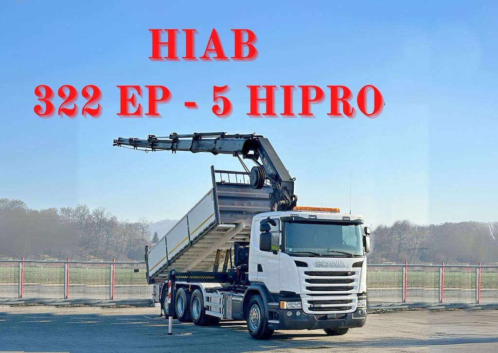 Scania G450 Kipper 6,60m *HIAB 322 EP-5 HIPRO/FUNK *8x4 kiper