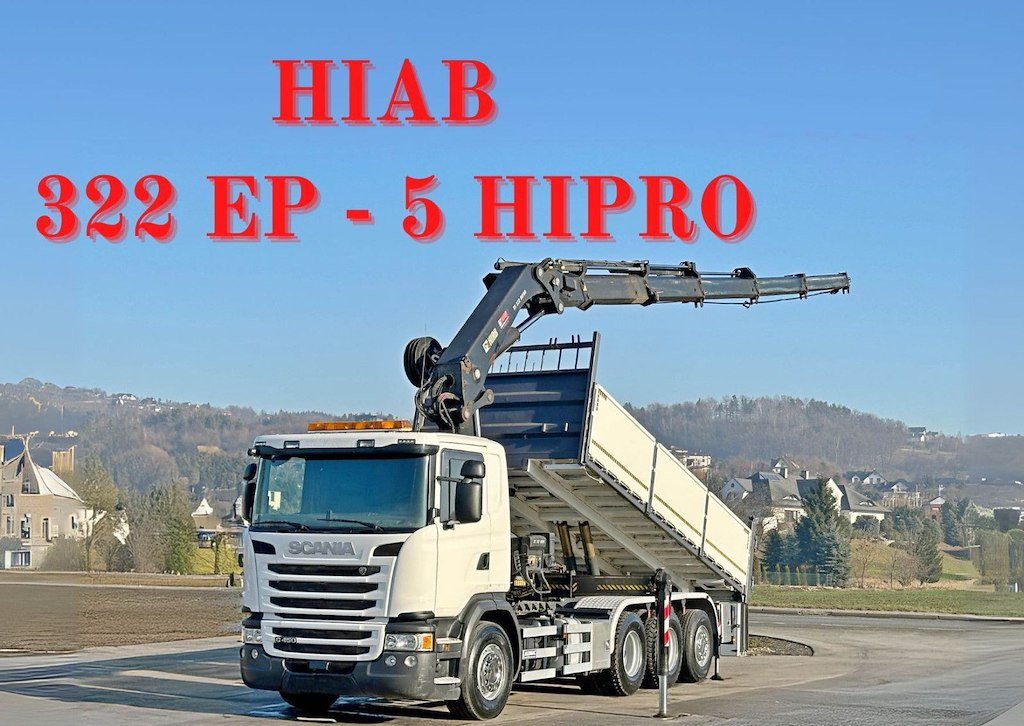 Scania G450 Kipper 6,60m *HIAB 322 EP-5 HIPRO/FUNK *8x4 kiper