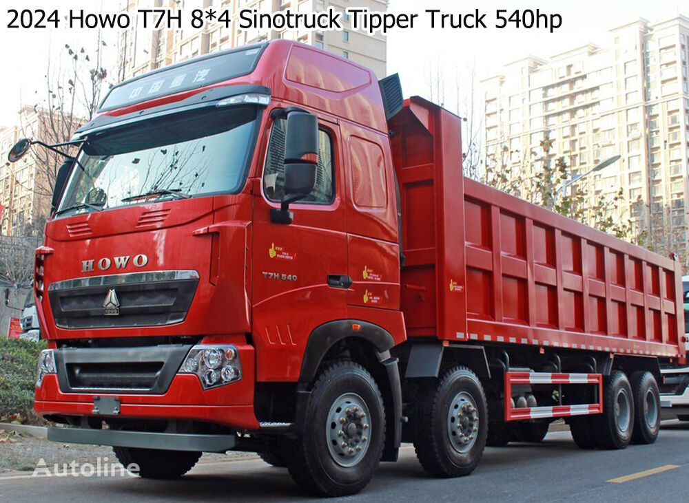 Howo 2024 Howo T7H 8*4 Tipper Truck Price kiper