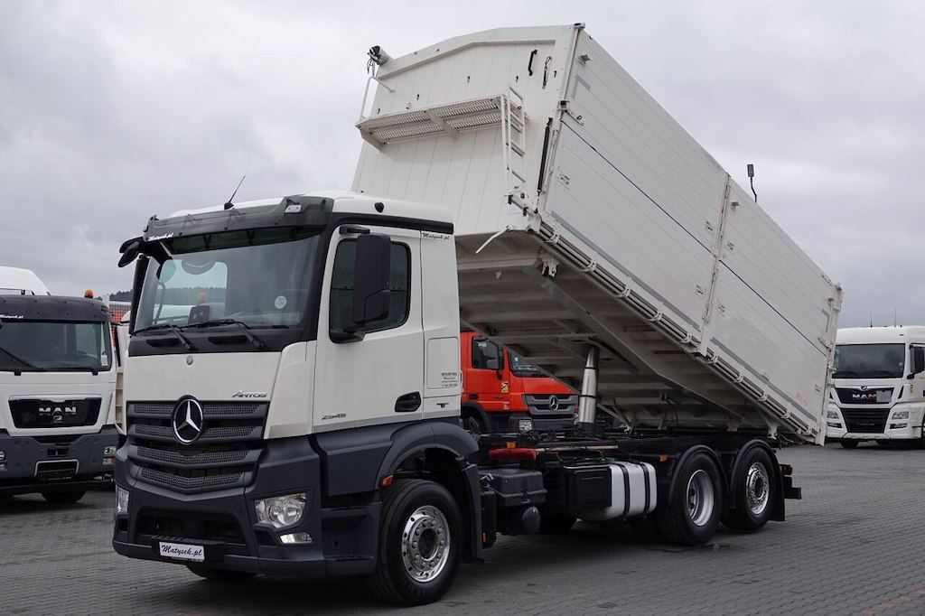 Mercedes-Benz ACTROS / 2545 / 6x2 / WYWROTKA 32 m3 / SZYBER DO ZBOŻA / ŁADOWNO kiper