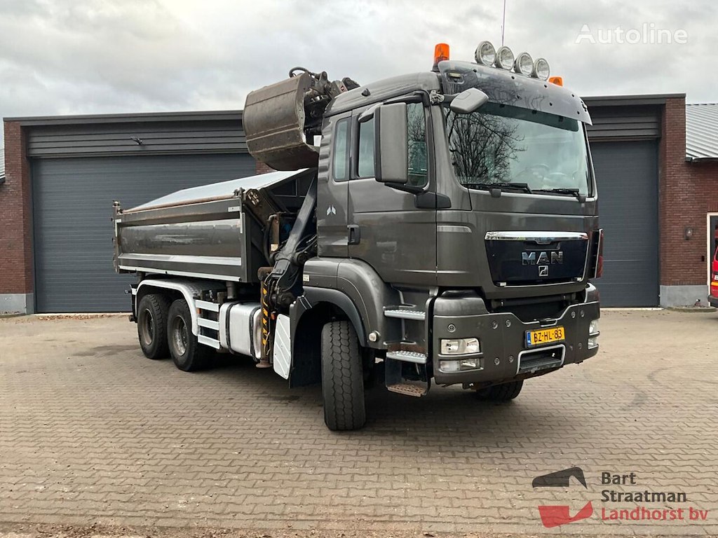 MAN TGS 26.440 6X6 BB EEV 6x6 Euro 5 met 2 zijden kipper en Palfinge kiper