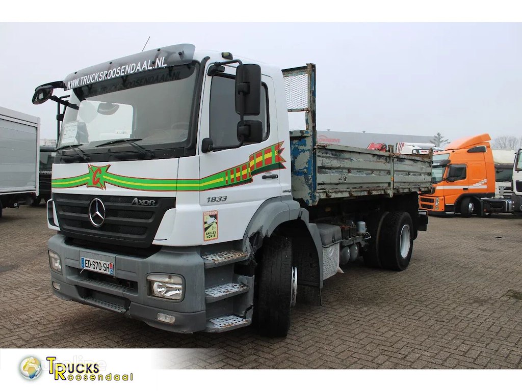 Mercedes-Benz Axor 1833 + tipper + manual kiper