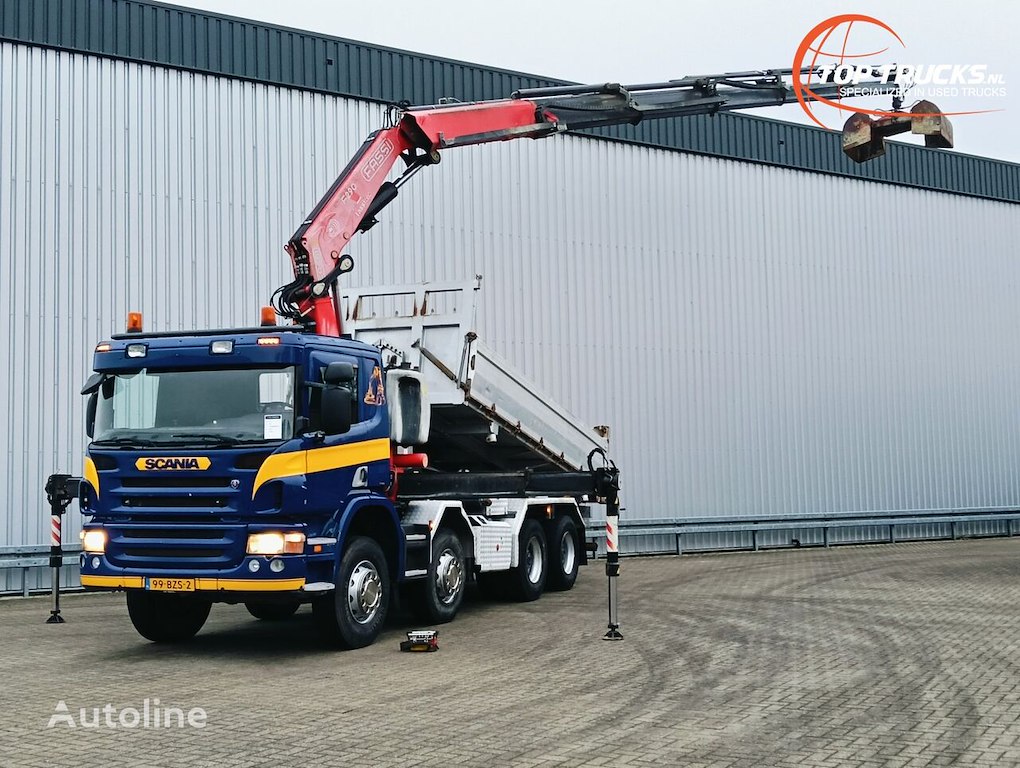 Scania P 420 8x4 - 29TM Kraan, 3 pedalen - Kipper, Tipper, Retarder kiper