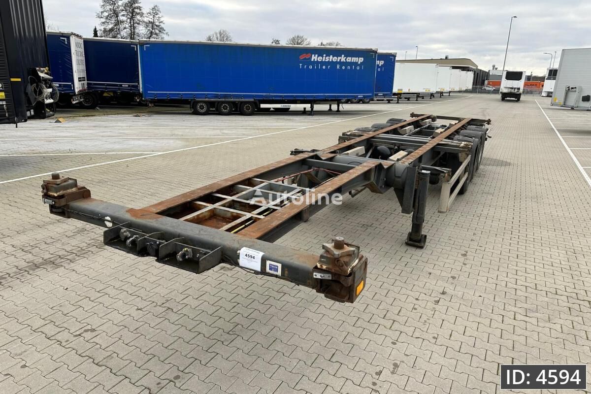 Pacton TXD 339 / Lifting axle / BPW Drum / MOT 30-07-2025 poluprikolica za prevoz kontejnera