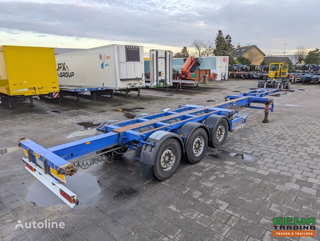 Broshuis MFCC 3-Axles SAF - LiftAs - Disc Brakes - All types of Container poluprikolica za prevoz kontejnera