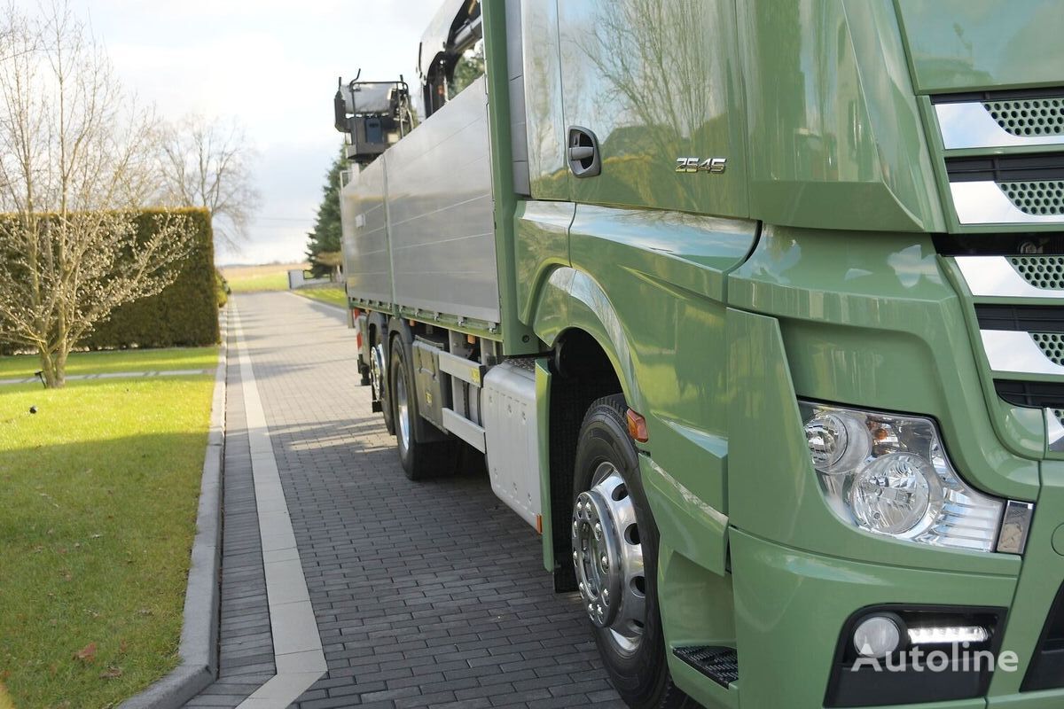 Mercedes-Benz ACTROS 2545 // 6X2 // 2019 // PALFINGER // ROTATOR // OŚ SKRĘTNA kamion s ravnom platformom